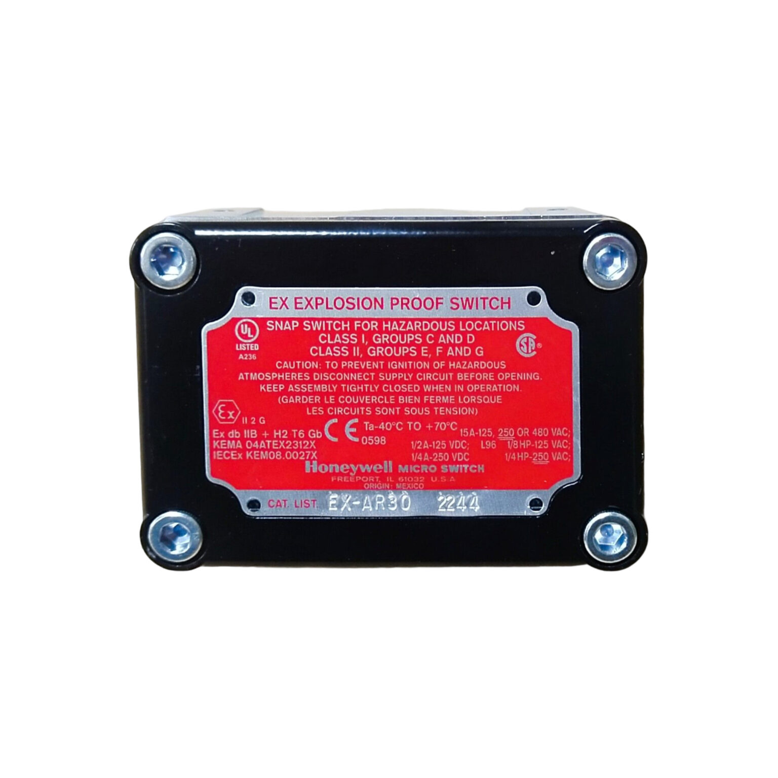 EX-AR30 Honeywell Flameproof Limit Switch - Authorized Dealer